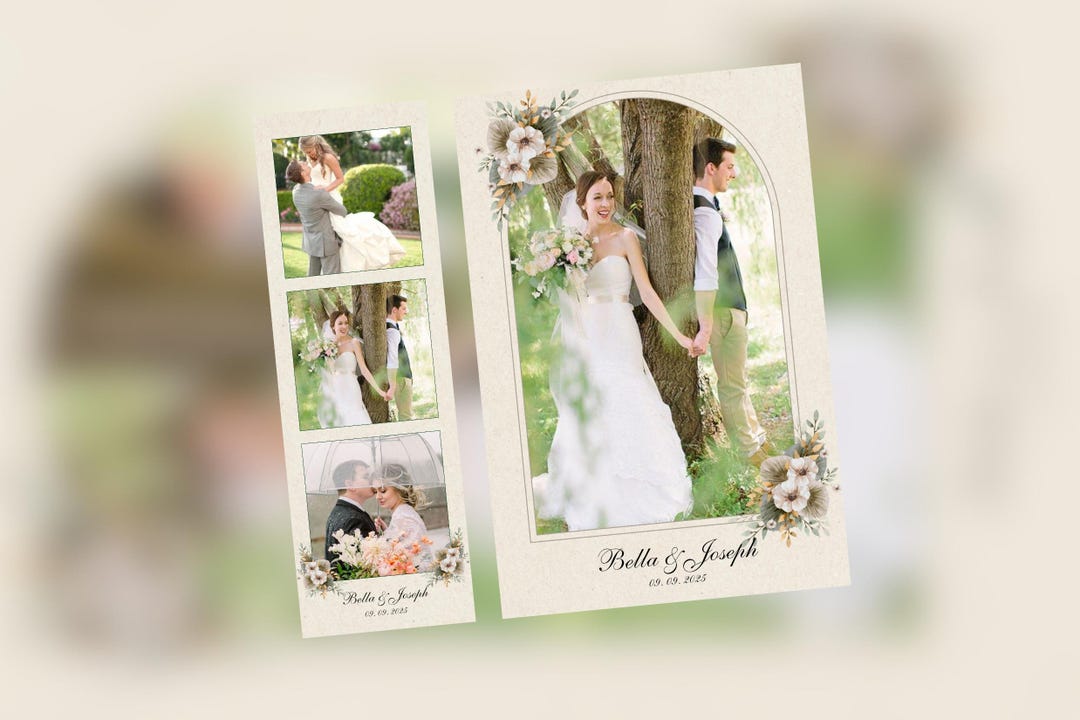 Wedding Photo Booth Props - Customizable Templates, Elegant Designs ...