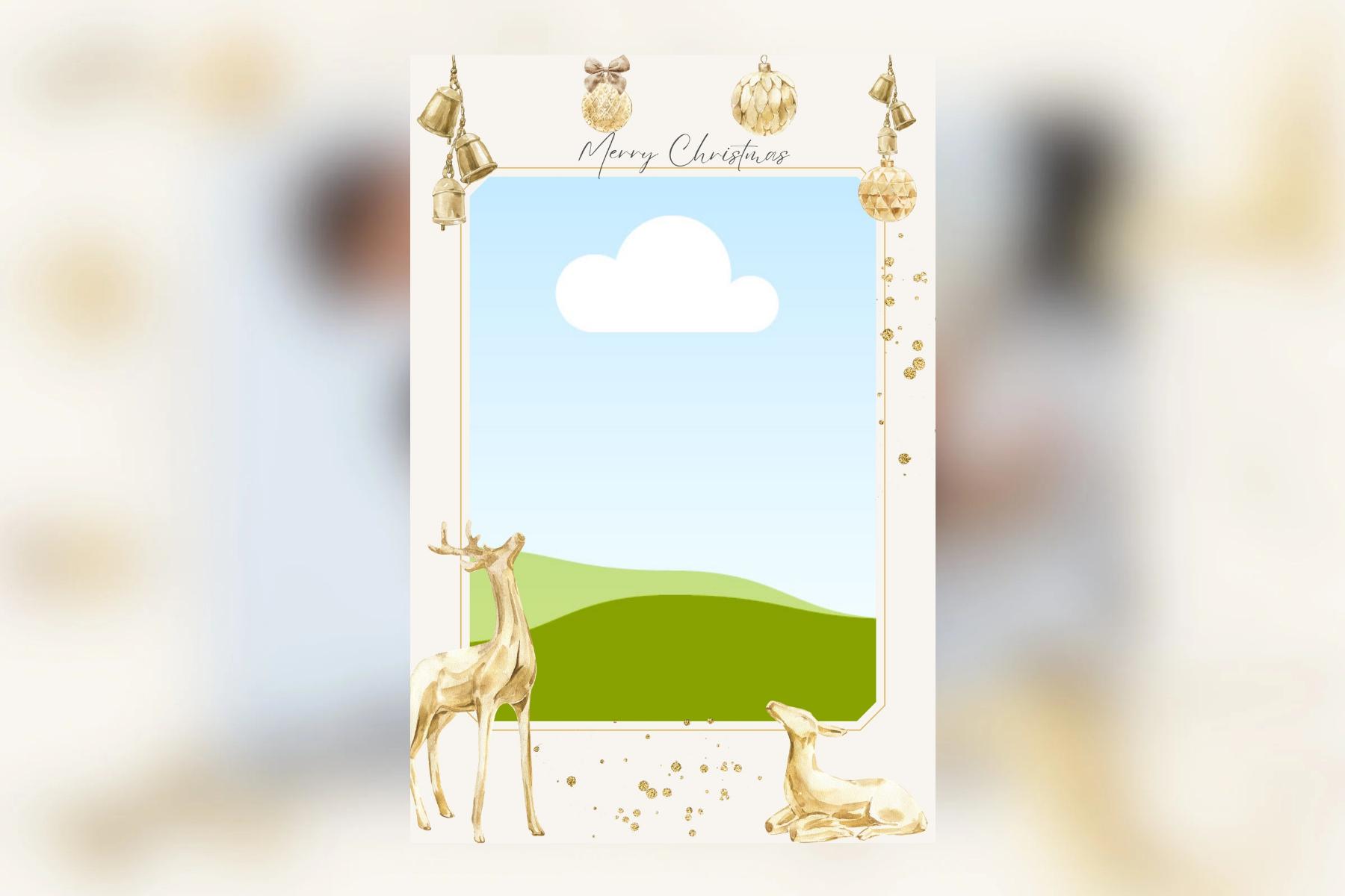 Christmas Photo Booth Template Holiday Party Prop Printable Christmas ...