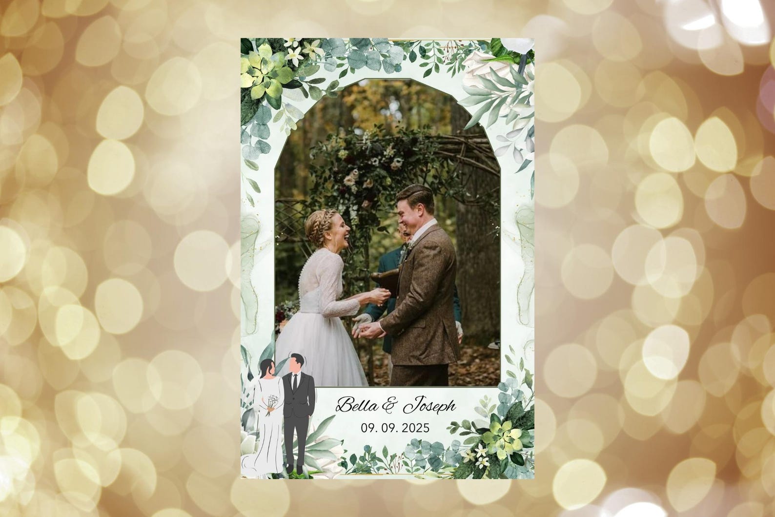 Custom Biblo Wedding Photo Booth Template With 360 Floral Photo Booth ...