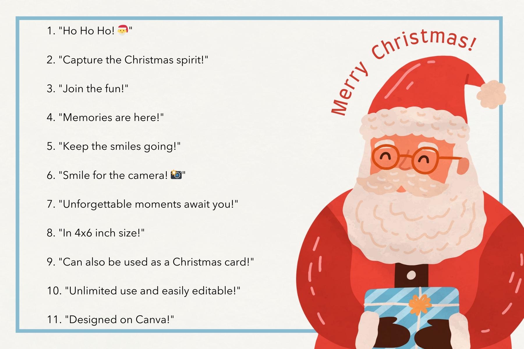 Christmas Photo Booth Template Holiday Party Prop Printable Christmas ...