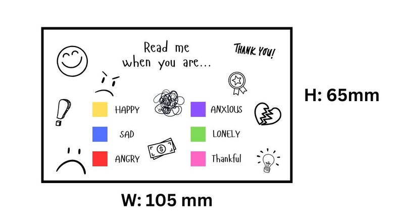 Read Me When You Are... Jar Printable Notes and Label. 48 Notes 8 for ...