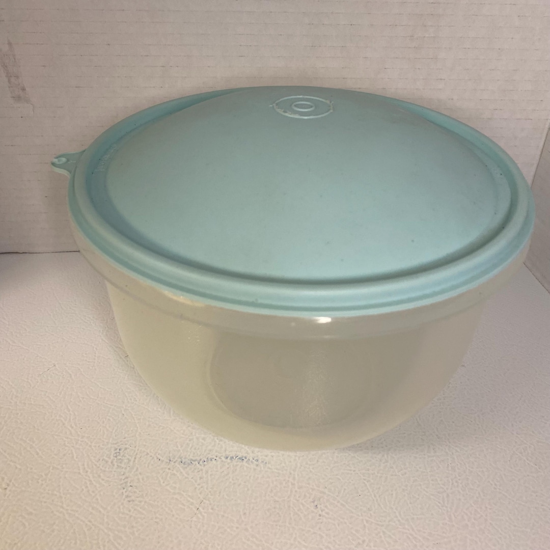 Vintage Tupperware Crisp It Lettuce Keeper 1424-6 Light Blue No Spike ...