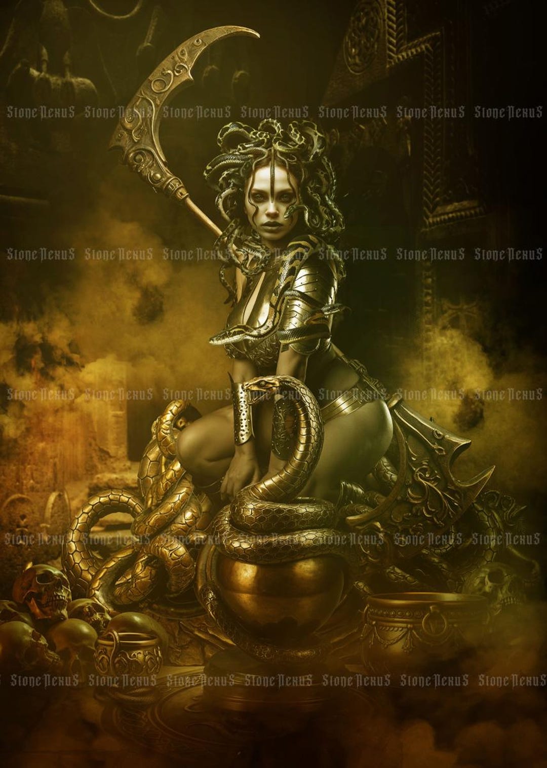 Medusa IV Art Print not yet Featured in Artbook - Etsy
