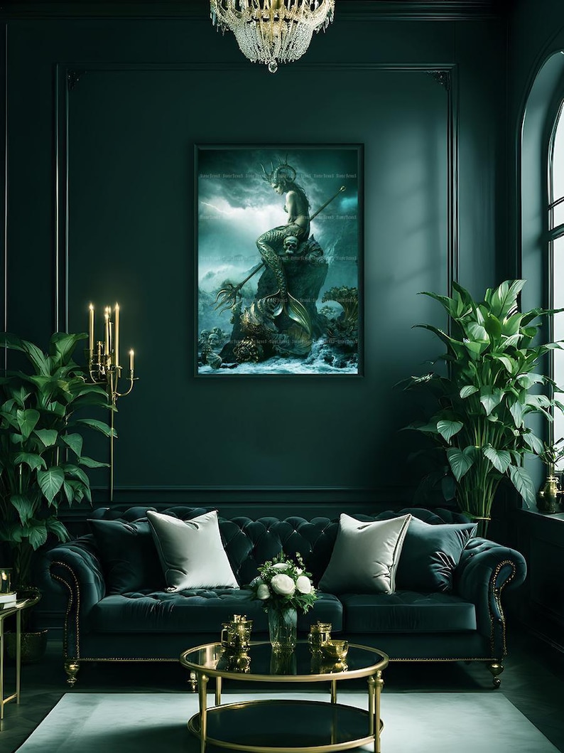 Gothic Siren Giclee Art Print | Dark Fantasy Mermaid, Ocean Terror ...