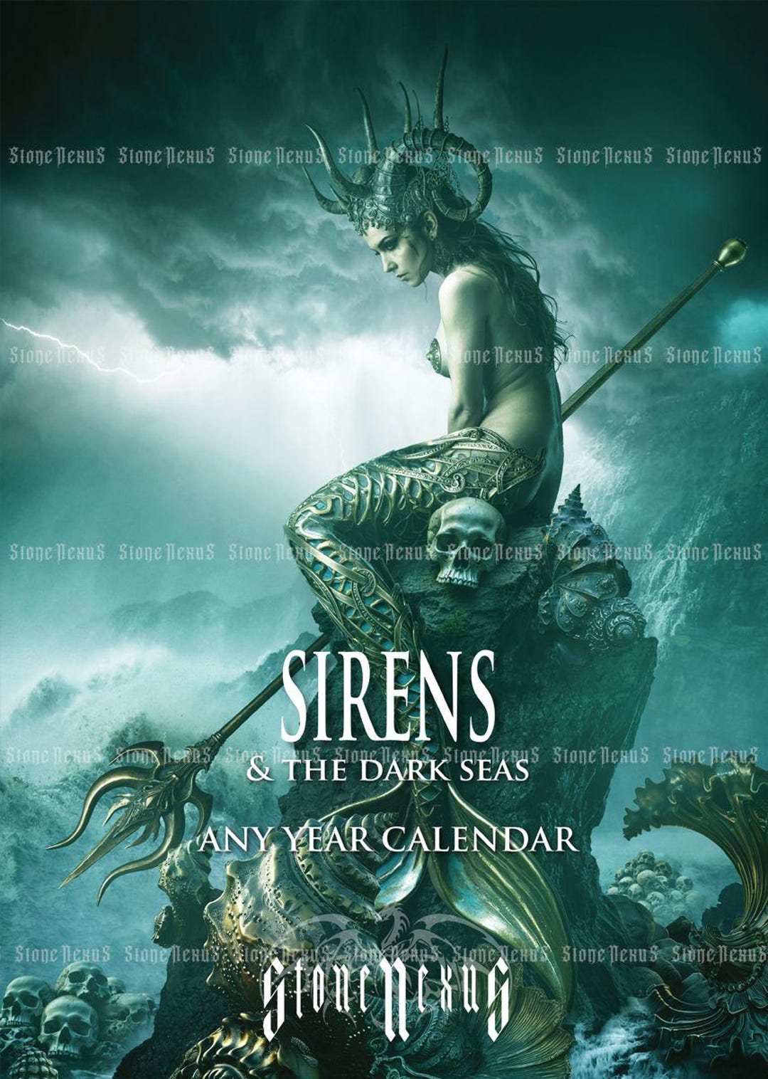 Sirens & the Dark Seas Any Year Calendar - Etsy