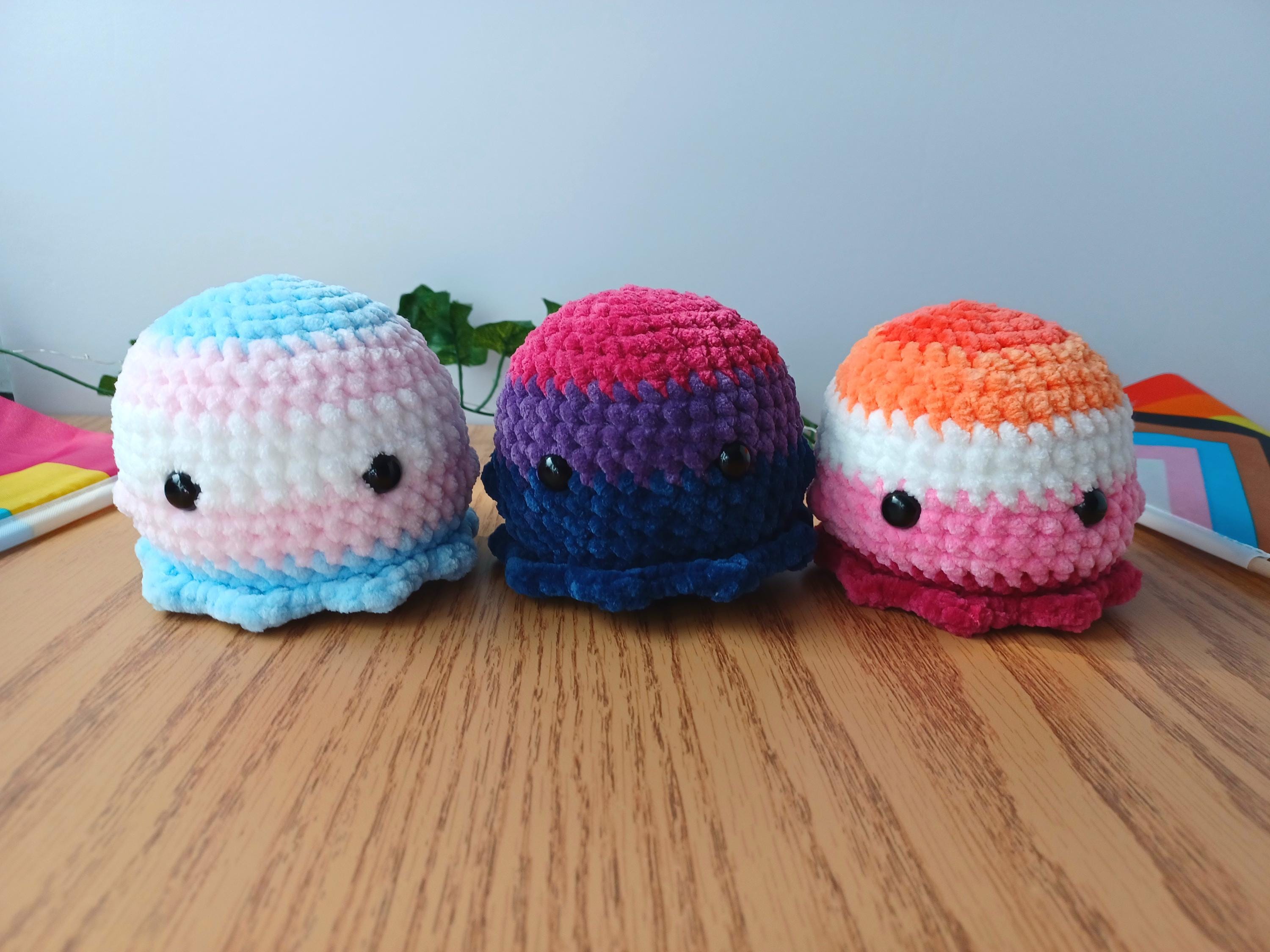 Crochet Pride Ghost Plushie | Lesbian Bisexual Transgender Genderfluid ...