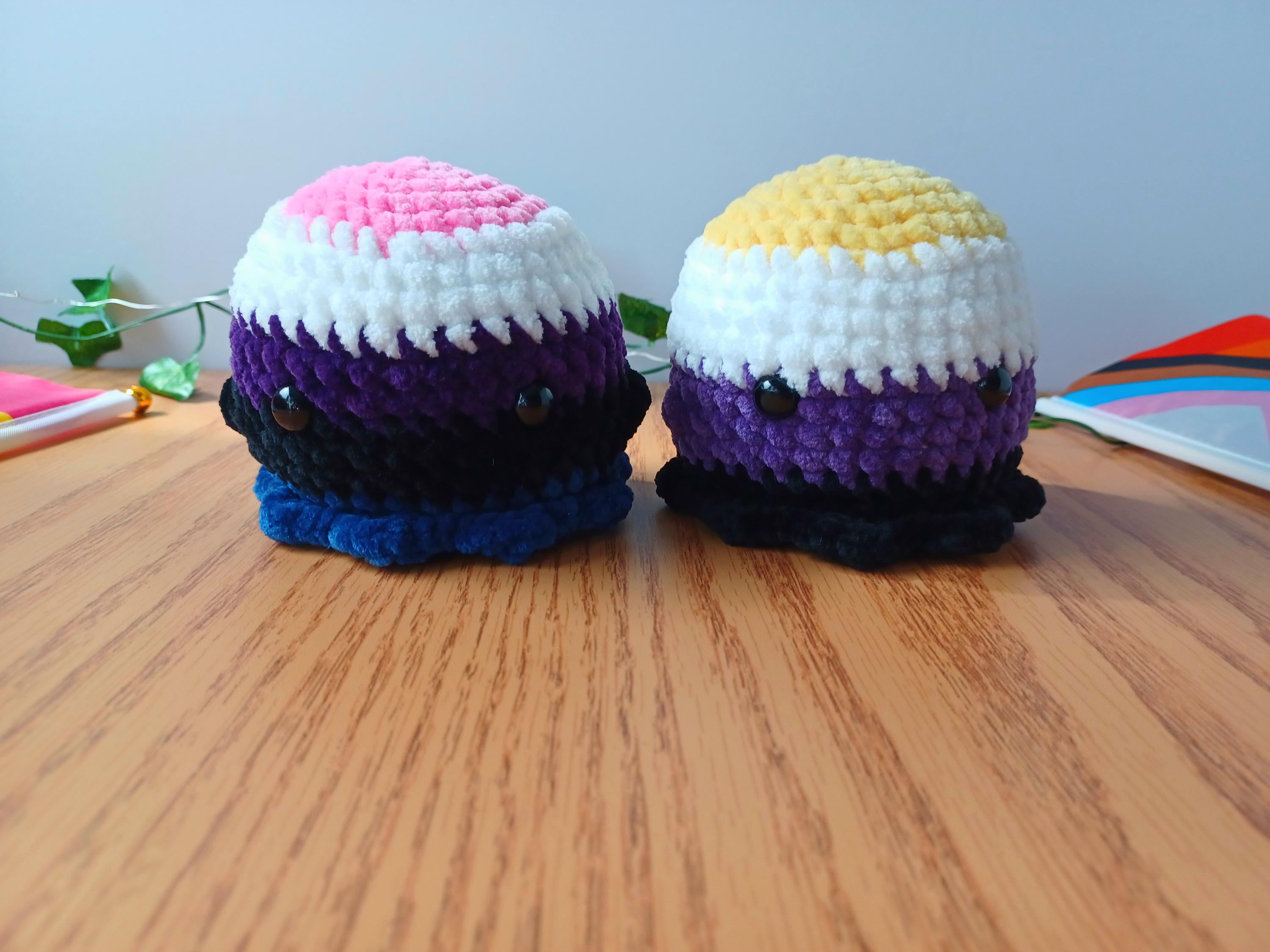 Crochet Pride Ghost Plushie | Lesbian Bisexual Transgender Genderfluid ...
