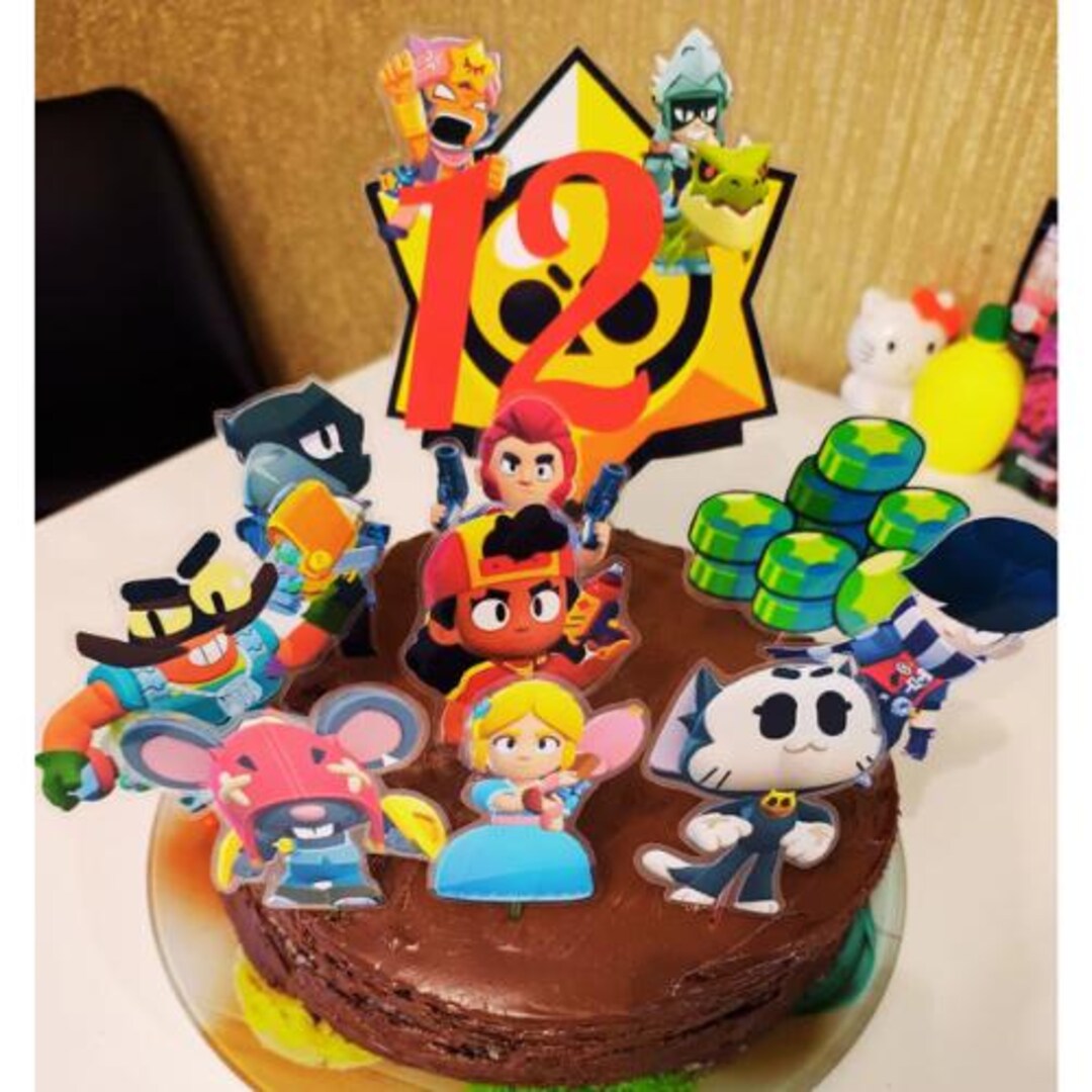 Cake Topper Brawl Stars. Set Topper Brawl Stars. Physical Product - Etsy