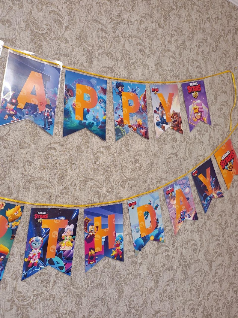 Banner Happy Birthday Brawl Stars. Brawl Stars Banner - Etsy