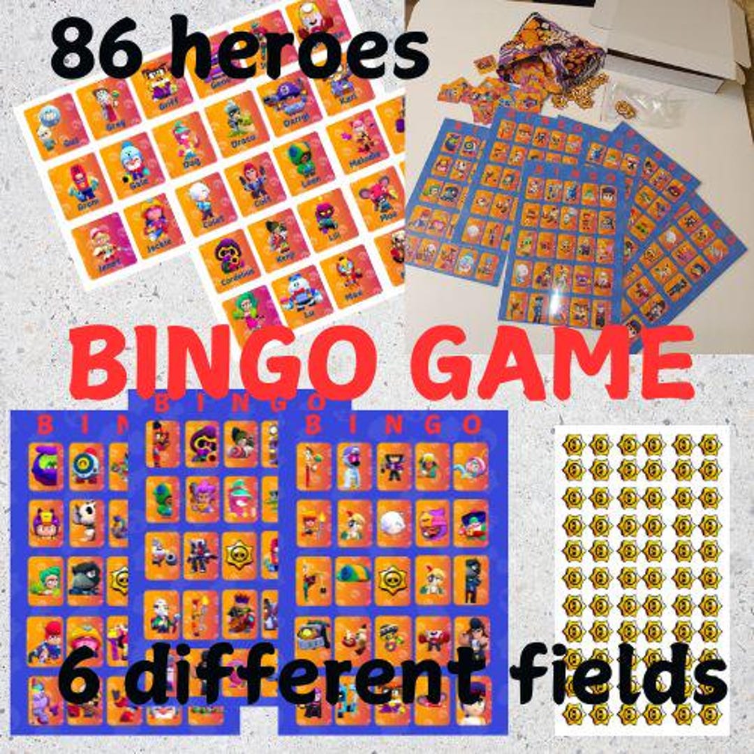 BINGO GAME. Brawl Stars Bingo. - Etsy