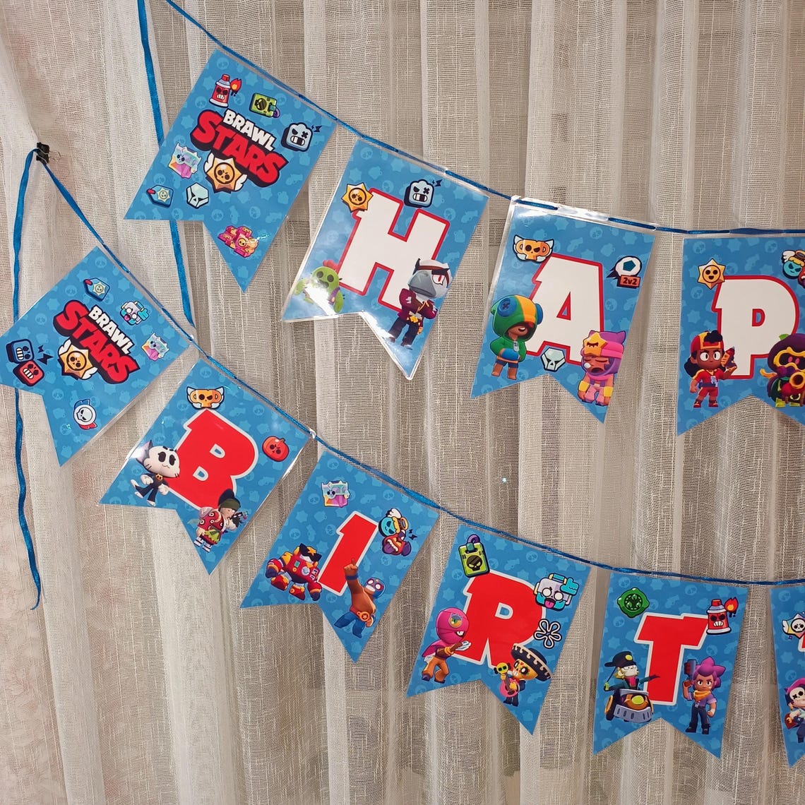 Banner Brawl. Banner Happy Birthday. Stars Banner. - Etsy