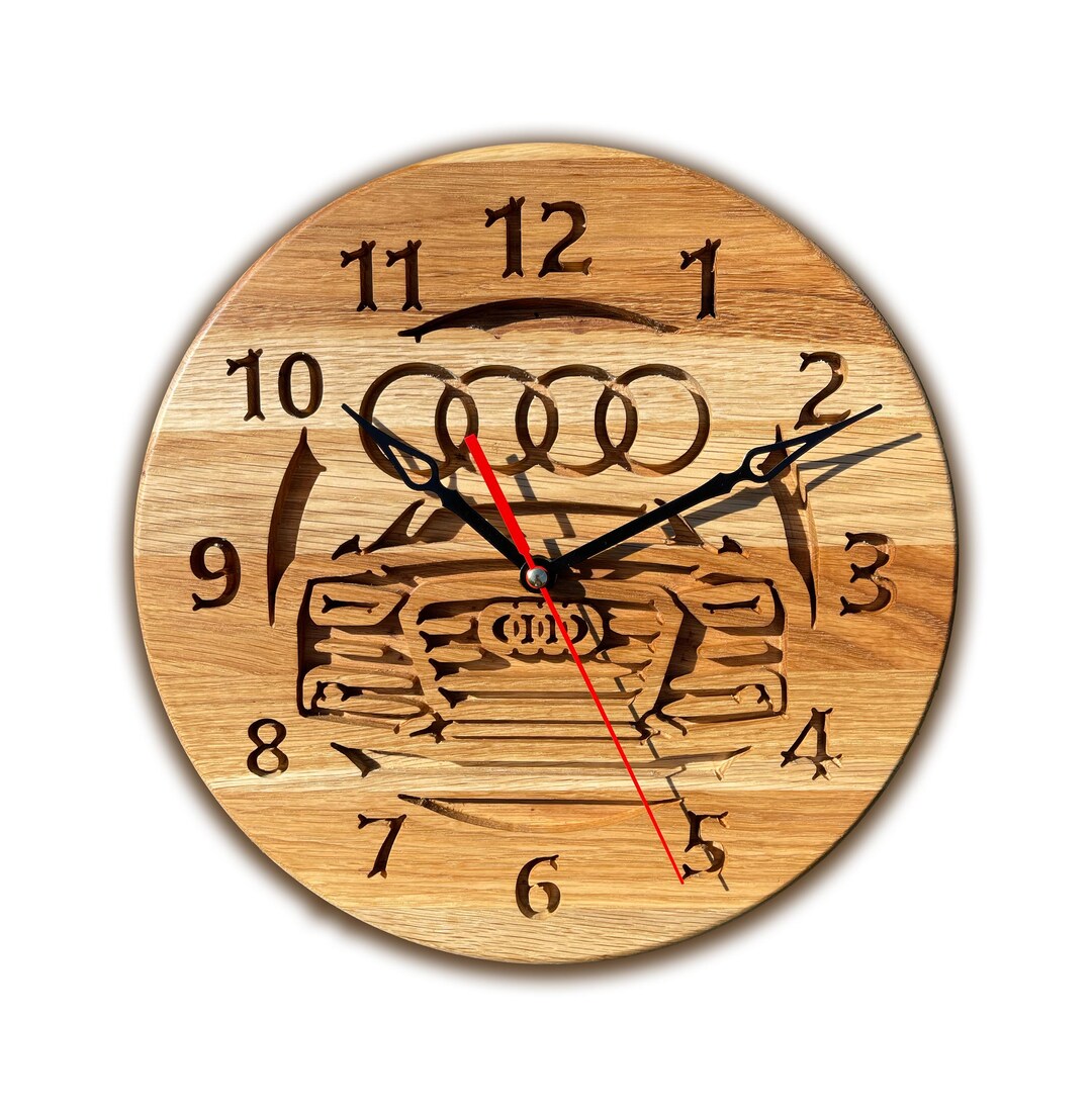 Wall Clock. Audi Logo Wall Clock. - Etsy