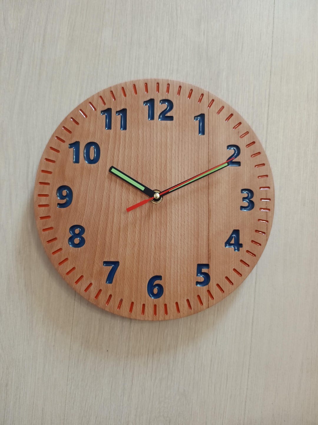 Wall Clock, Luminescent Clock. A Clock That Glows in the Dark - Etsy