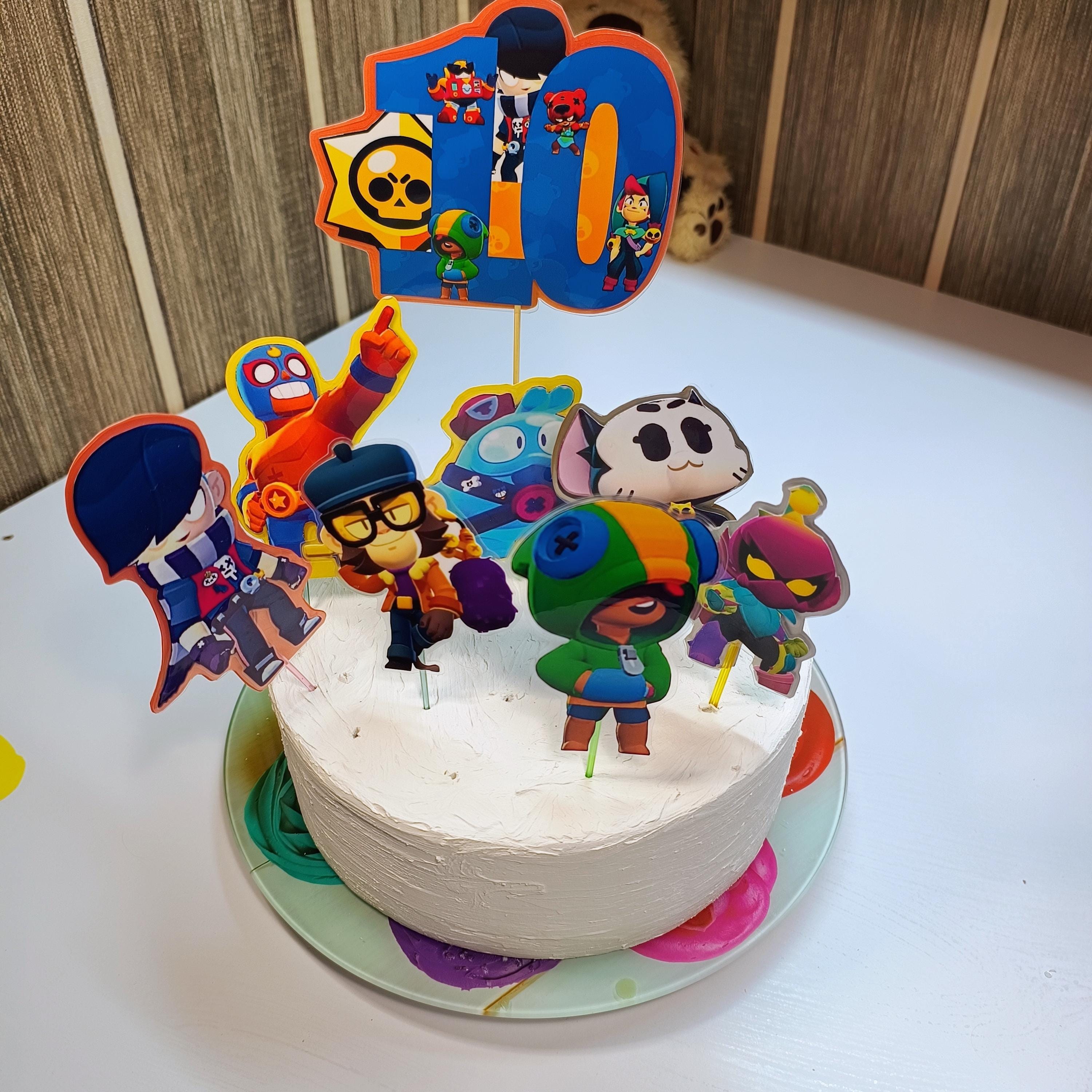 Cake Topper Brawl Stars. Set Topper Brawl Stars. Physical Product - Etsy