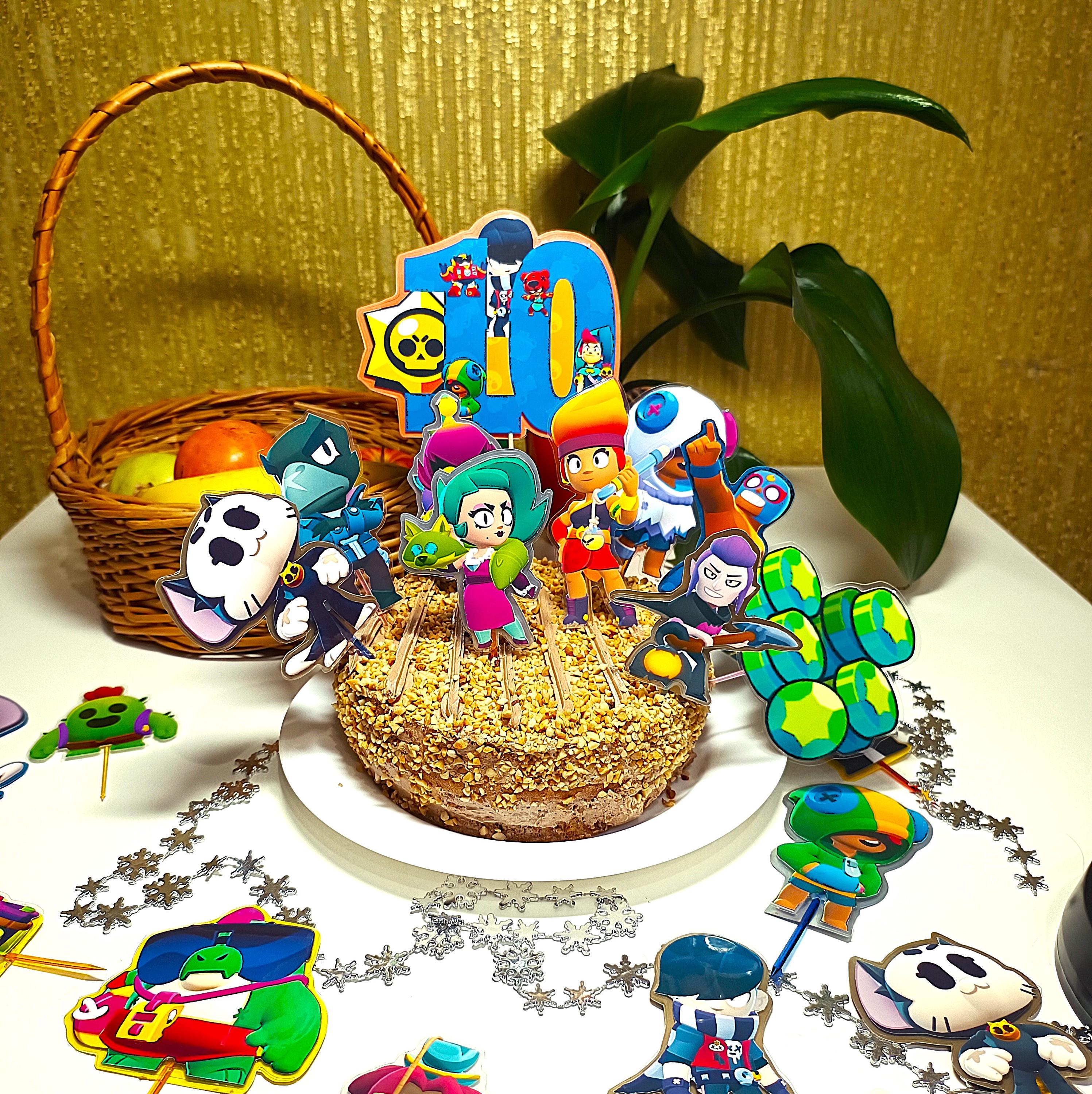 Cake Topper Brawl Stars. Set Topper Brawl Stars. Physical Product - Etsy