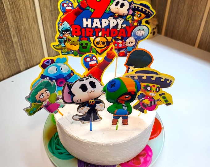 Topper Brawl. Cake Topper Brawl. Topper for Brawler - Etsy