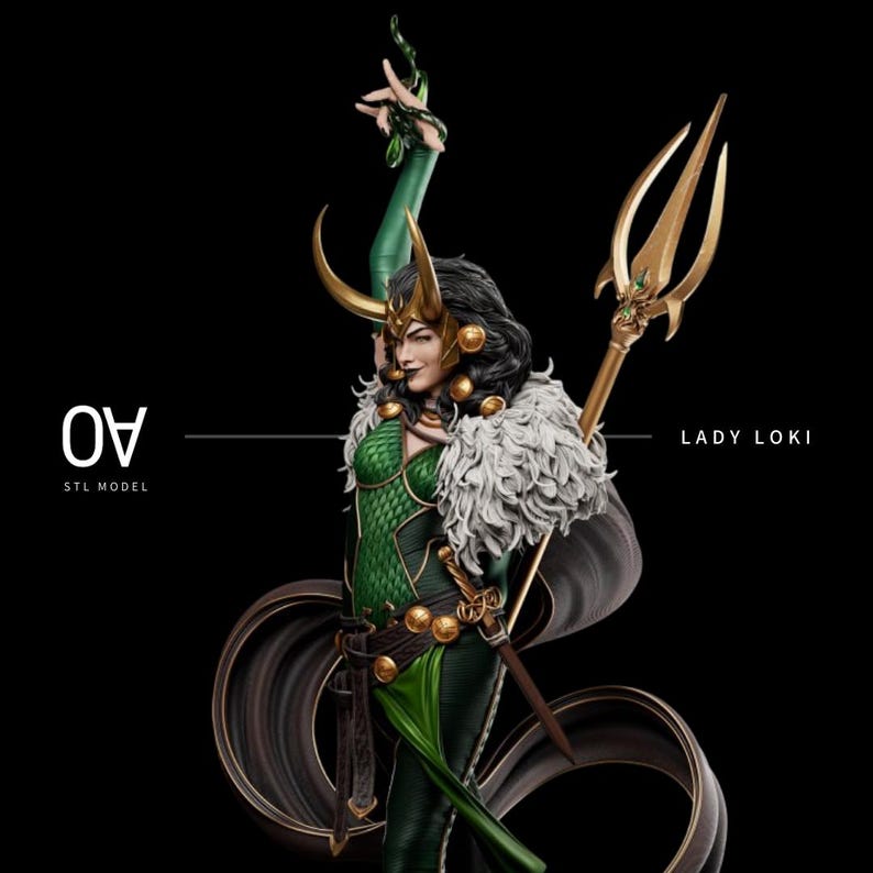 Lady Loki 1:6 Scale Lady Loki STL Models, 3D Printing Model, High ...