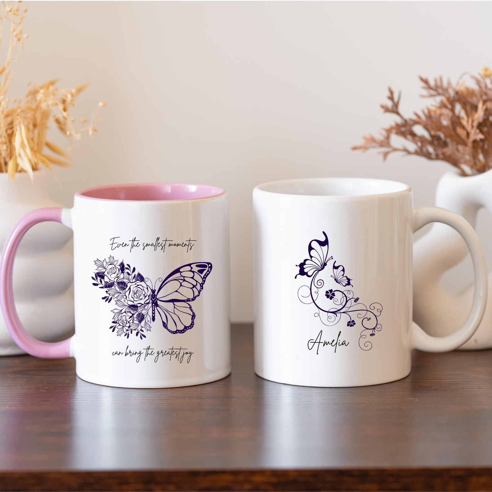 Butterfly Mug. Custom Butterfly Mug. Personalised Butterfly Mug. Mug ...