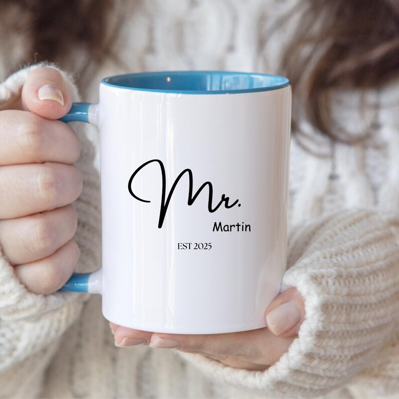 Mr and Mrs Mug Set. Mr and Mrs Mugs. Bride and Groom Mug Set ...