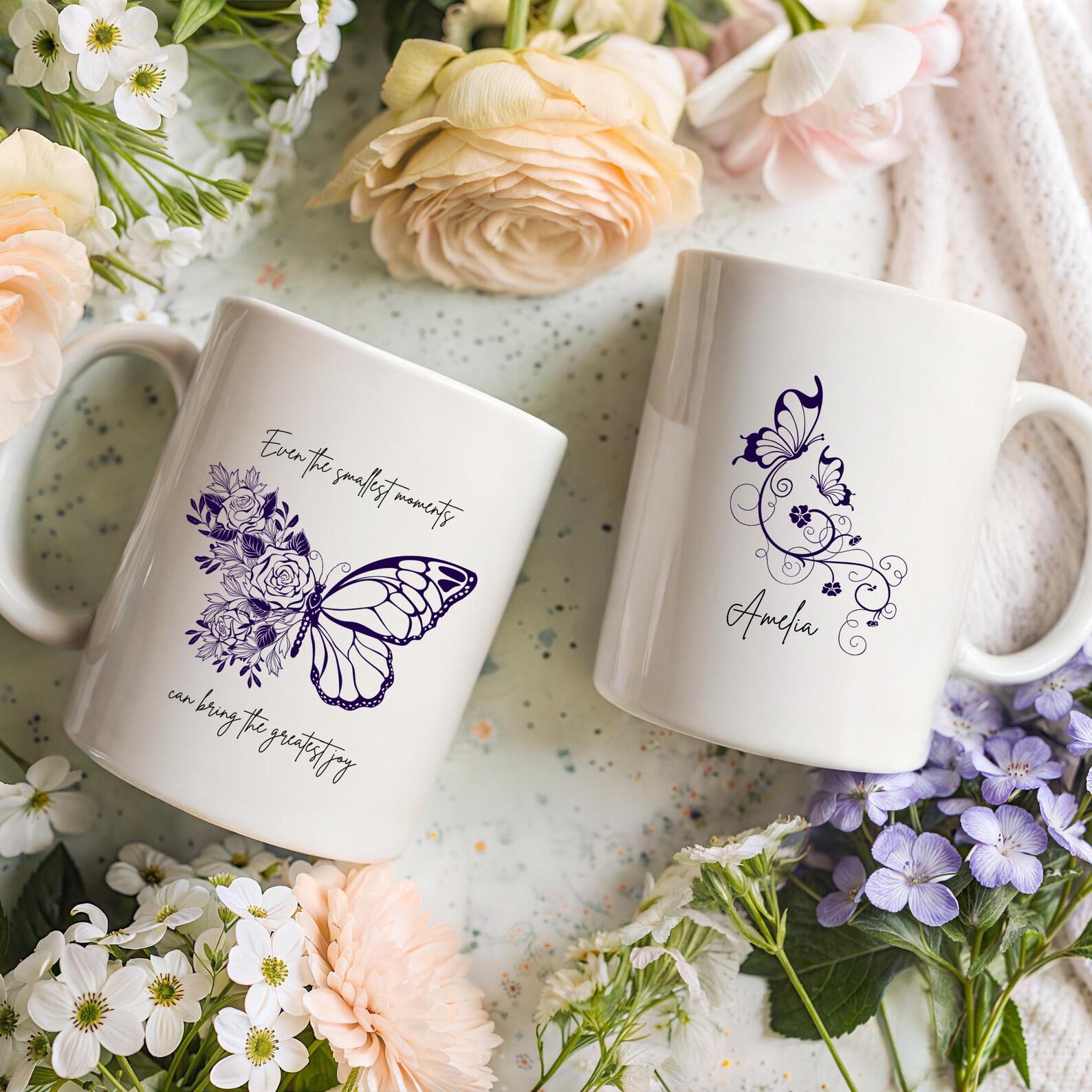 Butterfly Mug. Custom Butterfly Mug. Personalised Butterfly Mug. Mug ...