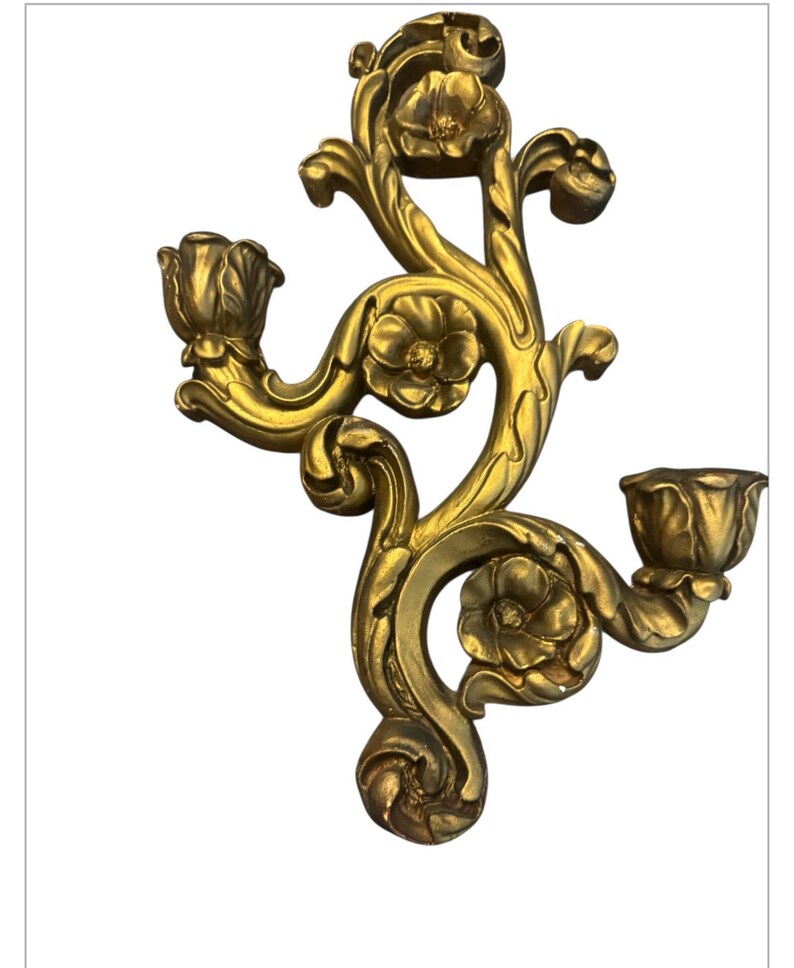 Vintage Syroco Hollywood Regency Wall Sconce - Etsy