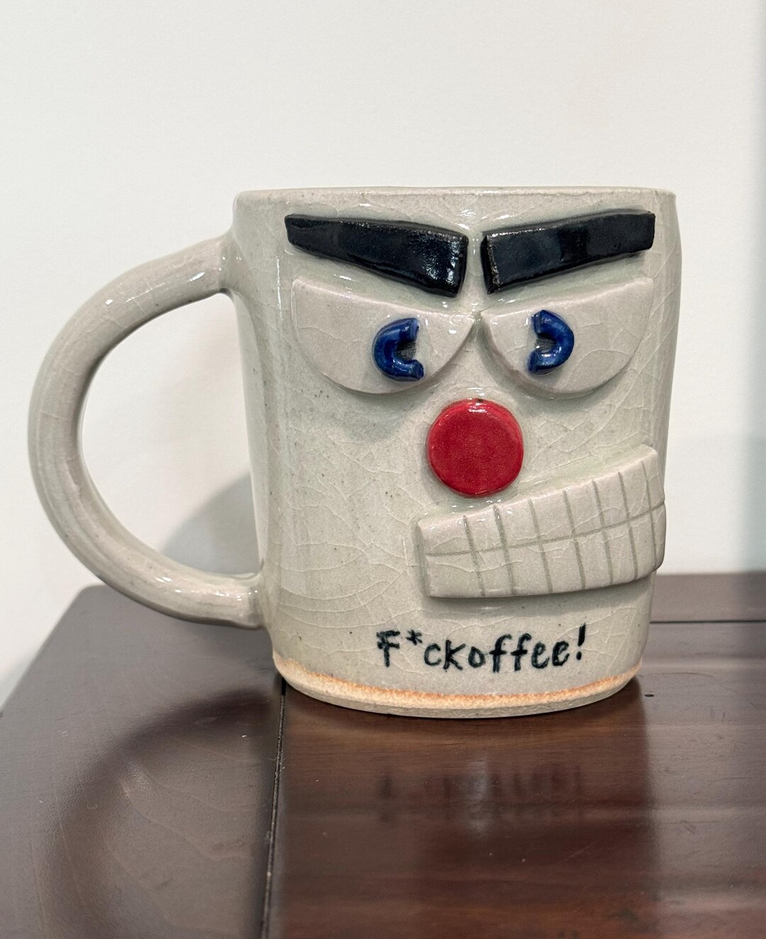 F*ckoffee! Angry Face Mug (handmade Ceramics Pottery) - Etsy
