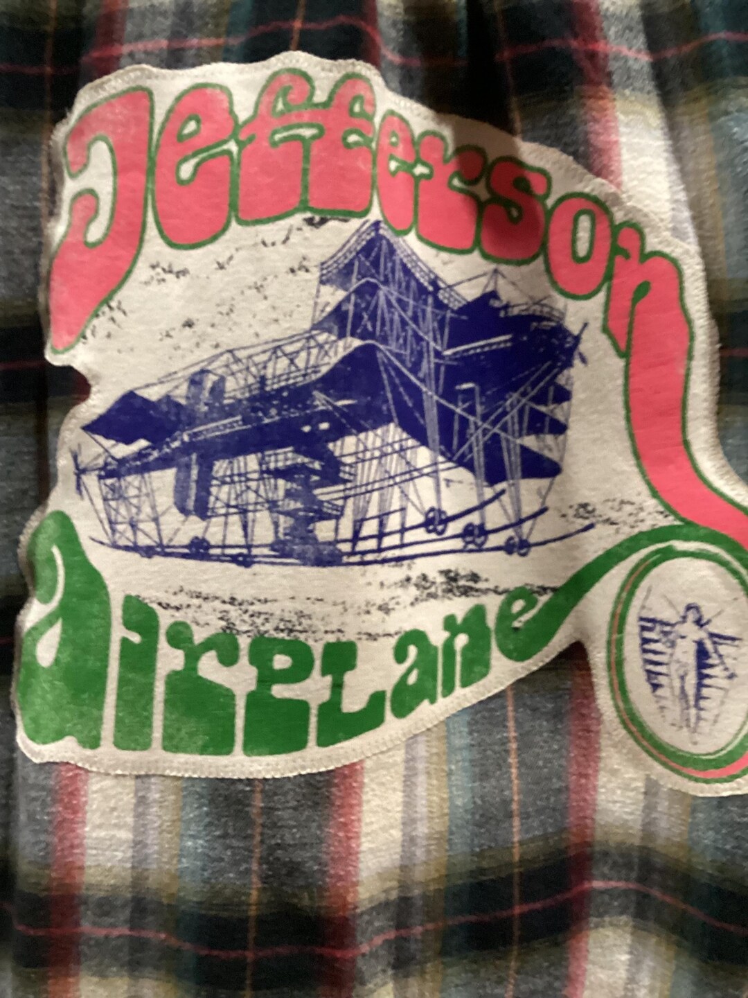 Jefferson Airplane Upcycled Reworked Band Flannel-xxl Unisex - Etsy