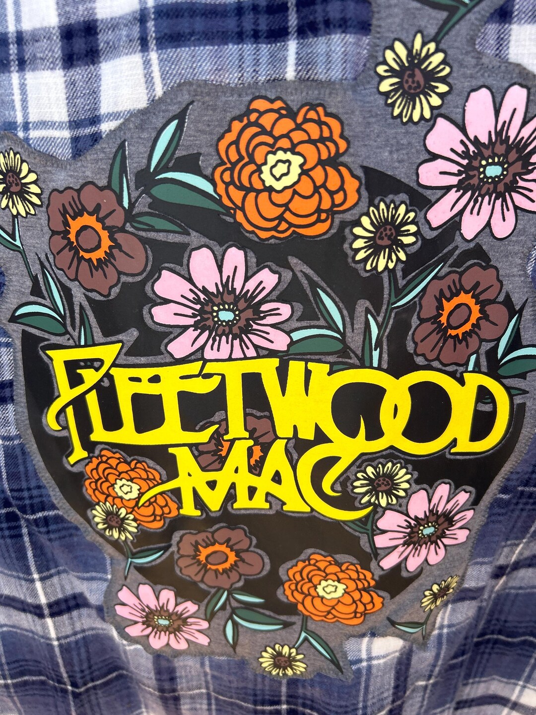 Fleetwood Mac Upcycled Reworked Band Flannel- XXXL Unisex - Etsy