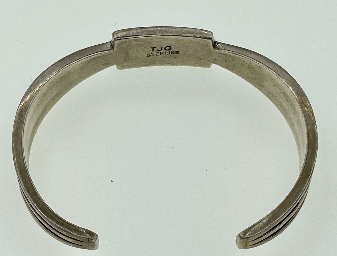 Vintage Navajo Artist Signed Split Rail Inlay Inlay Cuff - Etsy