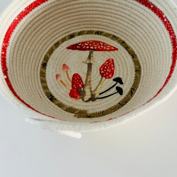 Embroidered Rope Baskets - Etsy