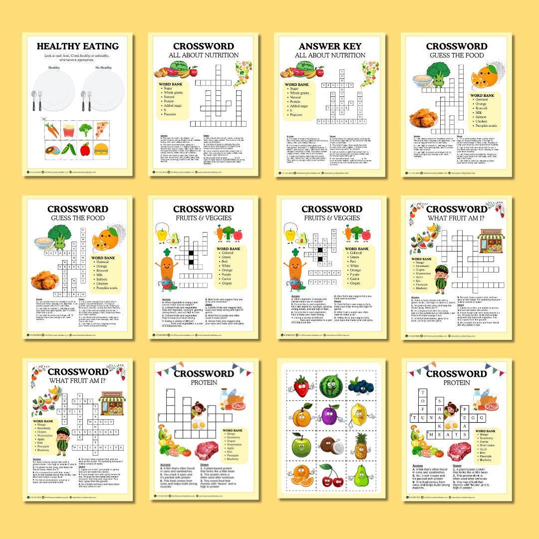 Fun and Educational Nutrition Games & Activities for Kids - Etsy