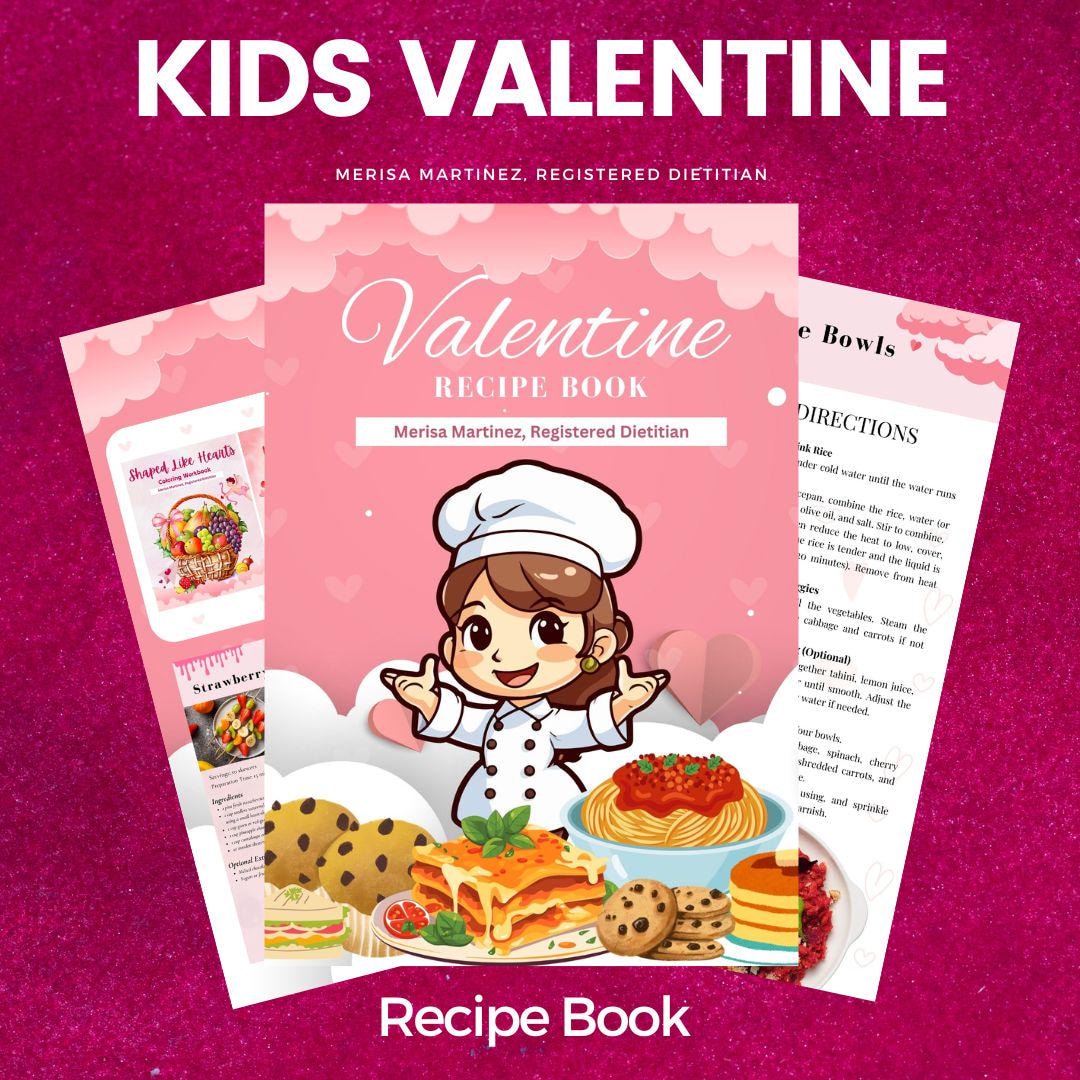 Valentine's Day Kids Recipe Book - 10 Fun & Healthy Recipes for ...