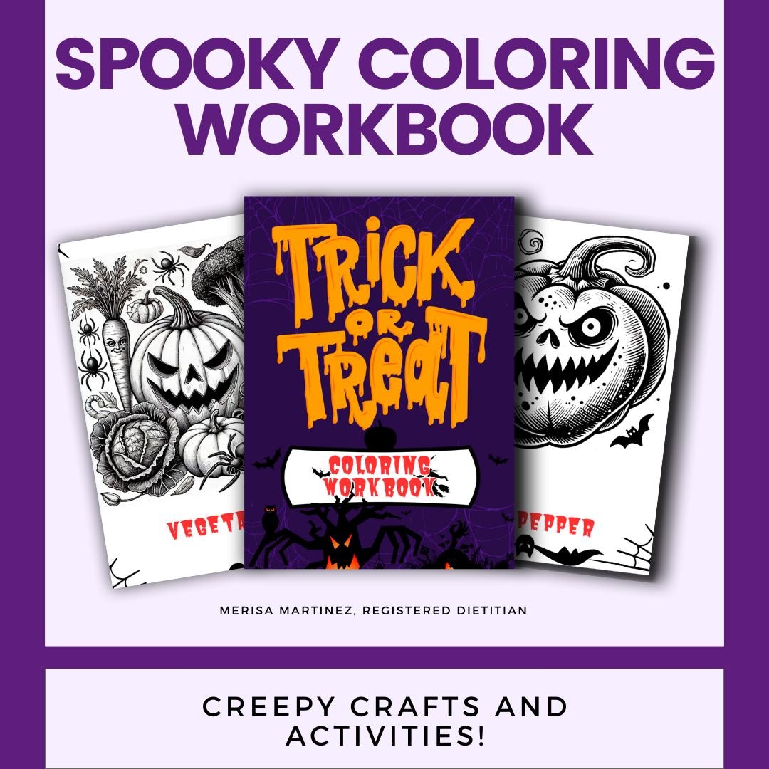 Nutrition Spooky Coloring Pages - Etsy