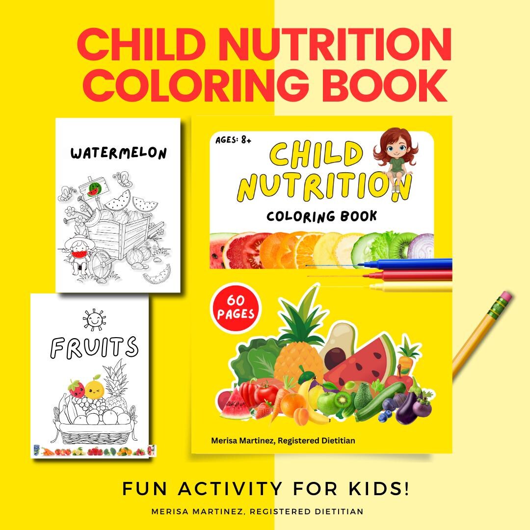 Nutritional Coloring Pages for Kids – Digital Printable - Etsy