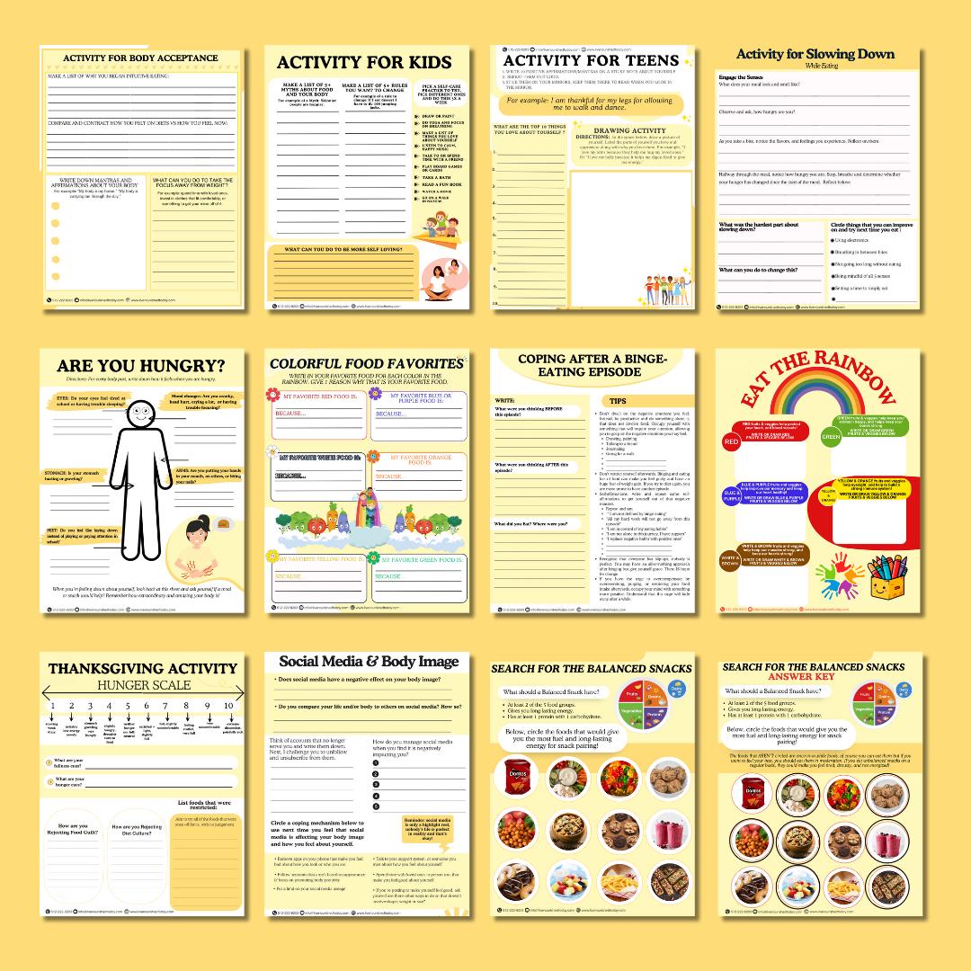 Fun and Educational Nutrition Games & Activities for Kids - Etsy