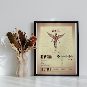 Nirvana | in Utero | Album Cover Print Poster | Wall Art | Artwork | A4 ...