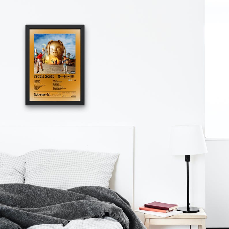 Travis Scott | Astroworld | Album Cover Print Poster | Wall Art ...