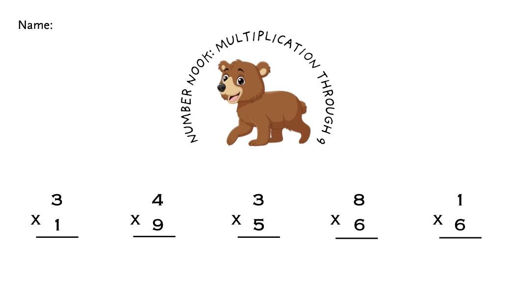 Numbernook Mixed Multiplication Through Nines - Etsy