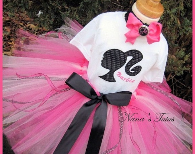 Barbie Sillohette, Party Outfit,tutu Set, Theme Party in Sizes 1yr Thru ...