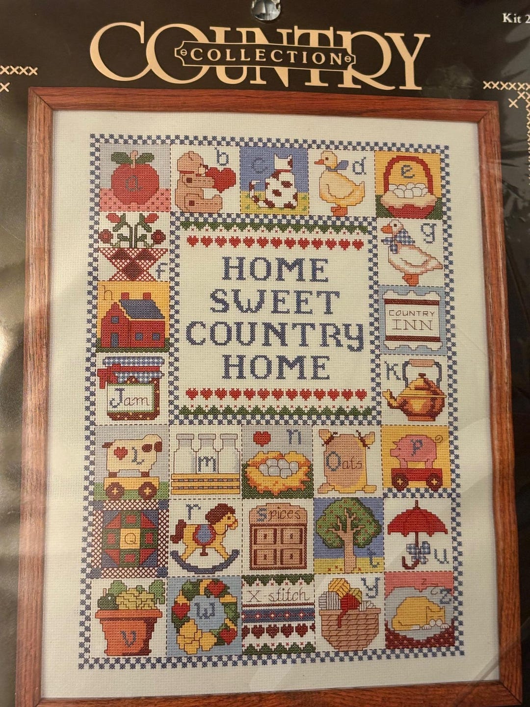 Vintage 1988 Paragon Country Collection. Counted Cross Stitch Kit. Home ...