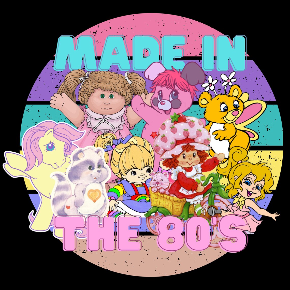 Made in the 80's Cartoon PNG Download Cute Design - Etsy