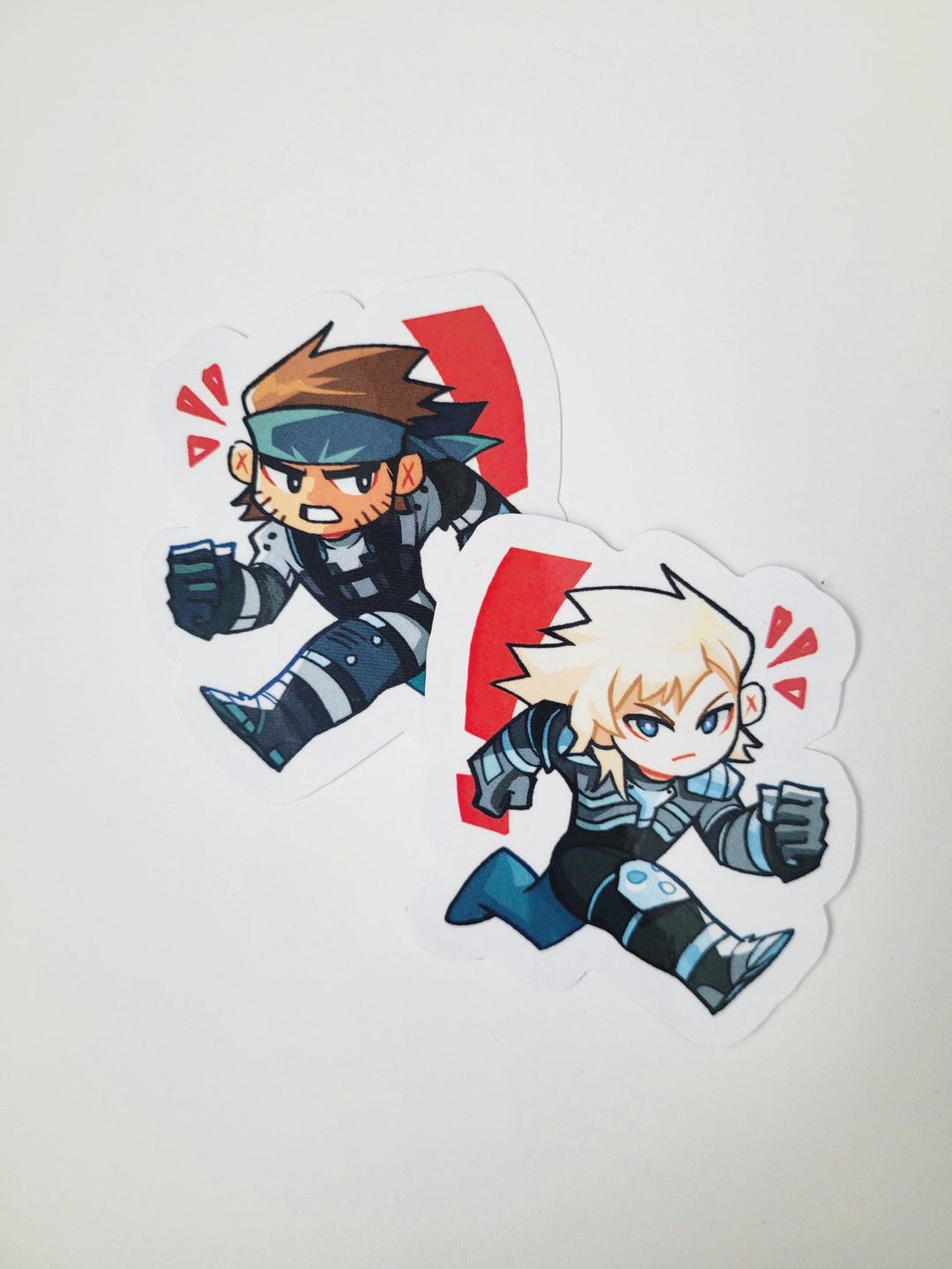 Metal Gear Solid 2 Stickers: Snake and Raiden - Etsy