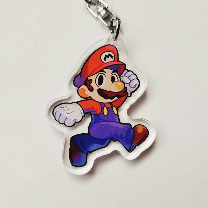 Super Mario Bros. Keychain - Etsy