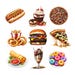Junk Food Clipart Bundle: 65 PNG Graphics (commercial Use) - Etsy