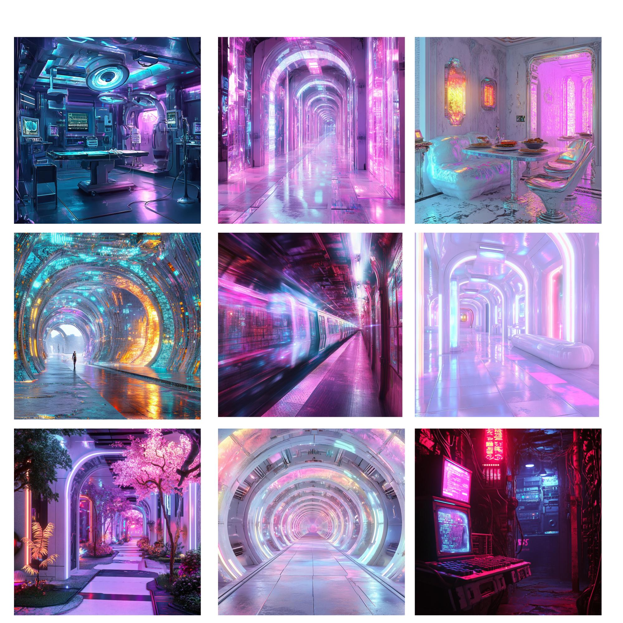 Cyberpunk Backgrounds Digital Paper, Scrapbook Pages, Backgrounds for ...