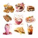 Junk Food Clipart Bundle: 65 PNG Graphics (commercial Use) - Etsy