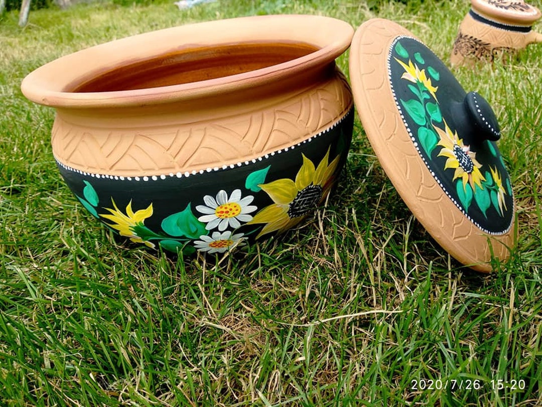 Ukraine Pottery, Clay Pot 3L, Cooking Pot, Pottery Pots, Made in ...