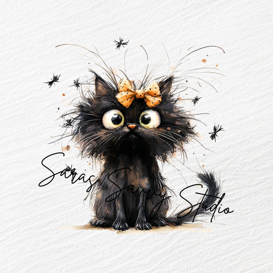 Frazzled Cat Clipart, Funny Cat Clip Art, Grumpy Moody Kitten Images ...