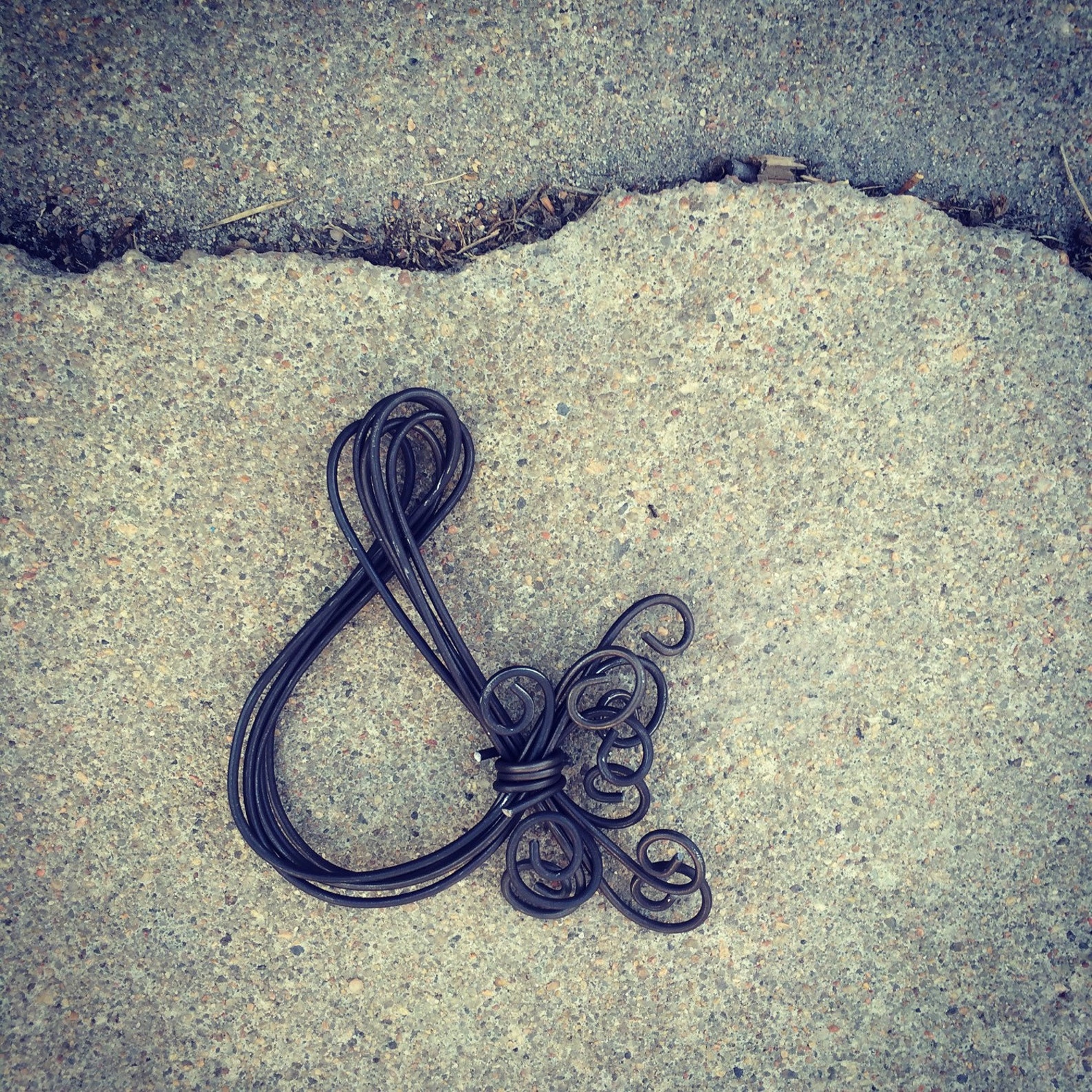 Twisted Wire Monogram Letter Script Initials Letters Capital Letter ...