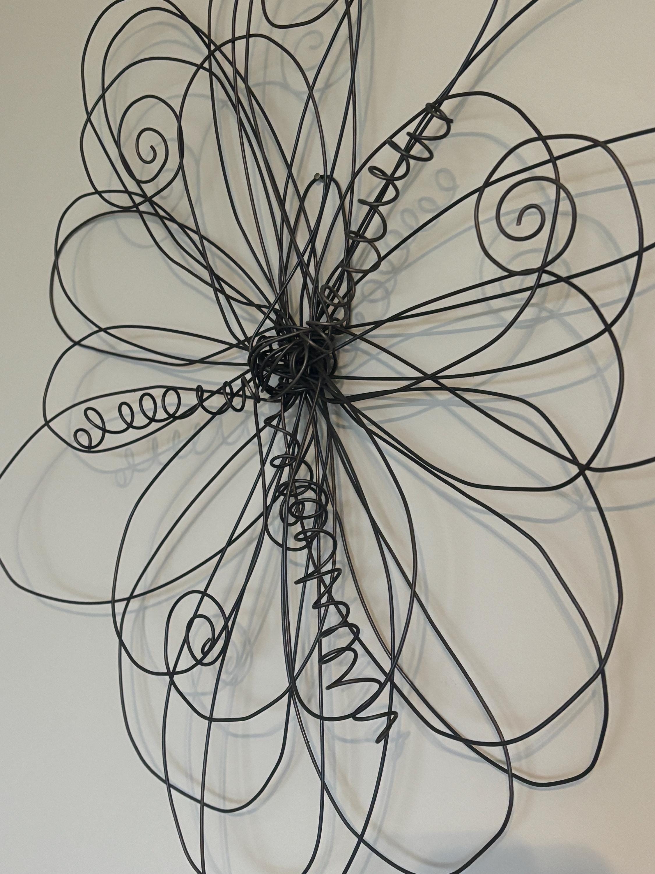 Large Swirls and Twirls Twisted Wire Flower - Etsy